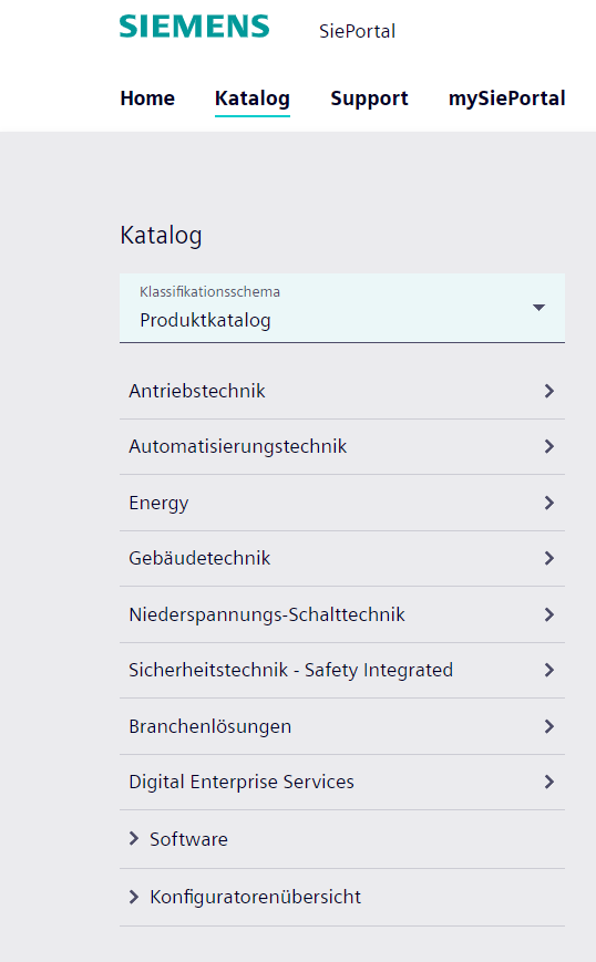 Produktkatalog - alles auf einen Blick