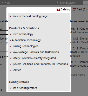 Product catalog - everything at a glance